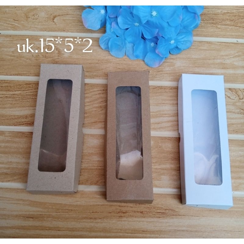 Jual box craft packing coklat ukuran 18x5x2 (30pcs)/request ukuran ...