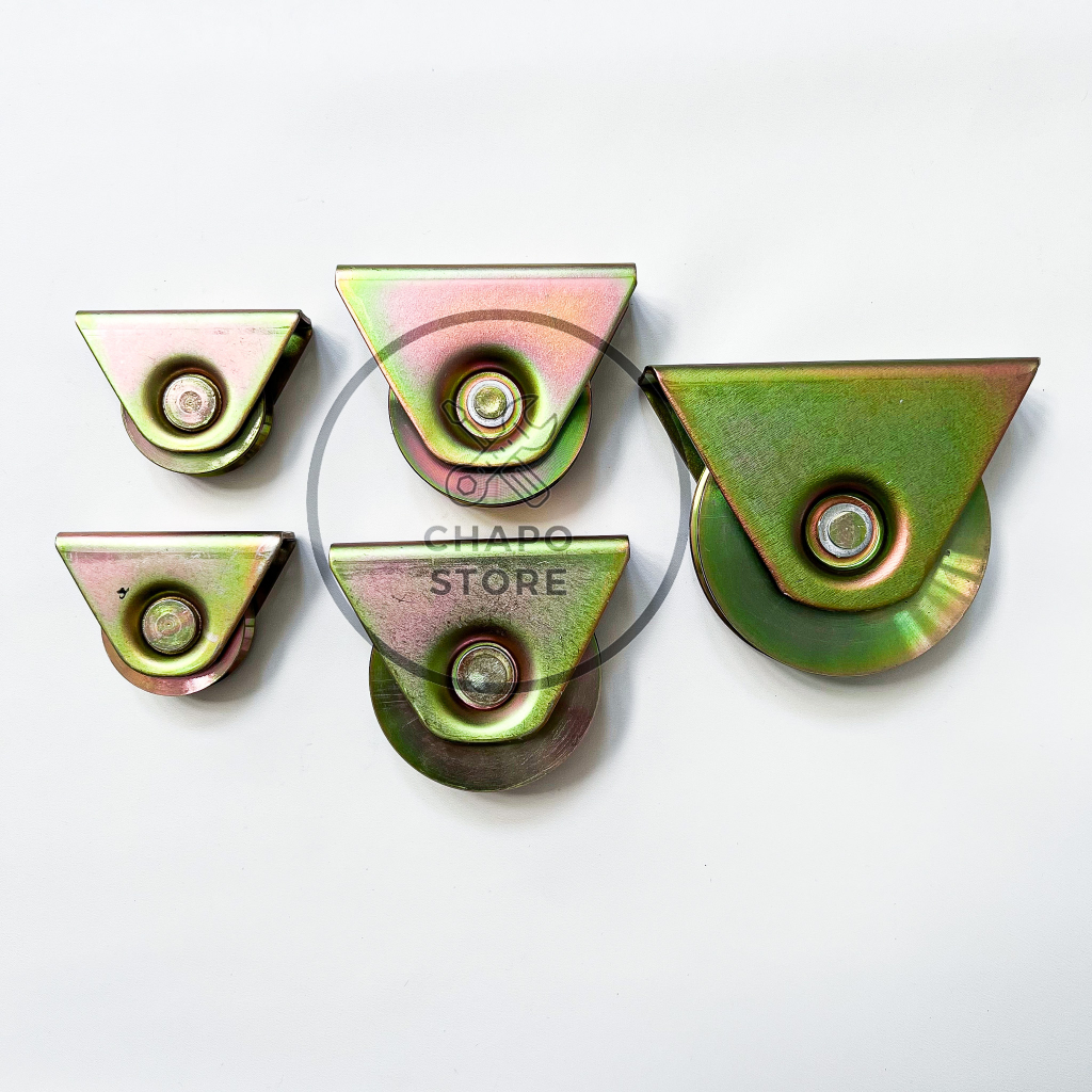 Jual roda pintu pagar besi model U V 50 60 70 80 100mm roda pagar pintu ...