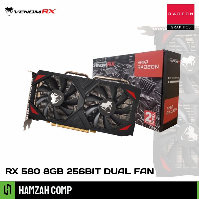 Jual RX 580 8GB 256 Bit Dual Fan Venom RX | Shopee Indonesia