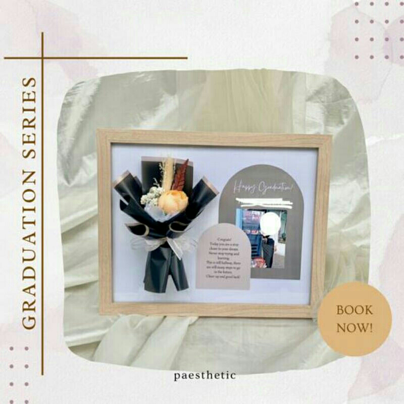 Jual GIFT WISUDA/ FRAME BUKET BUNGA/ GIFT ULANG TAHUN/ BINGKAI FOTO ...