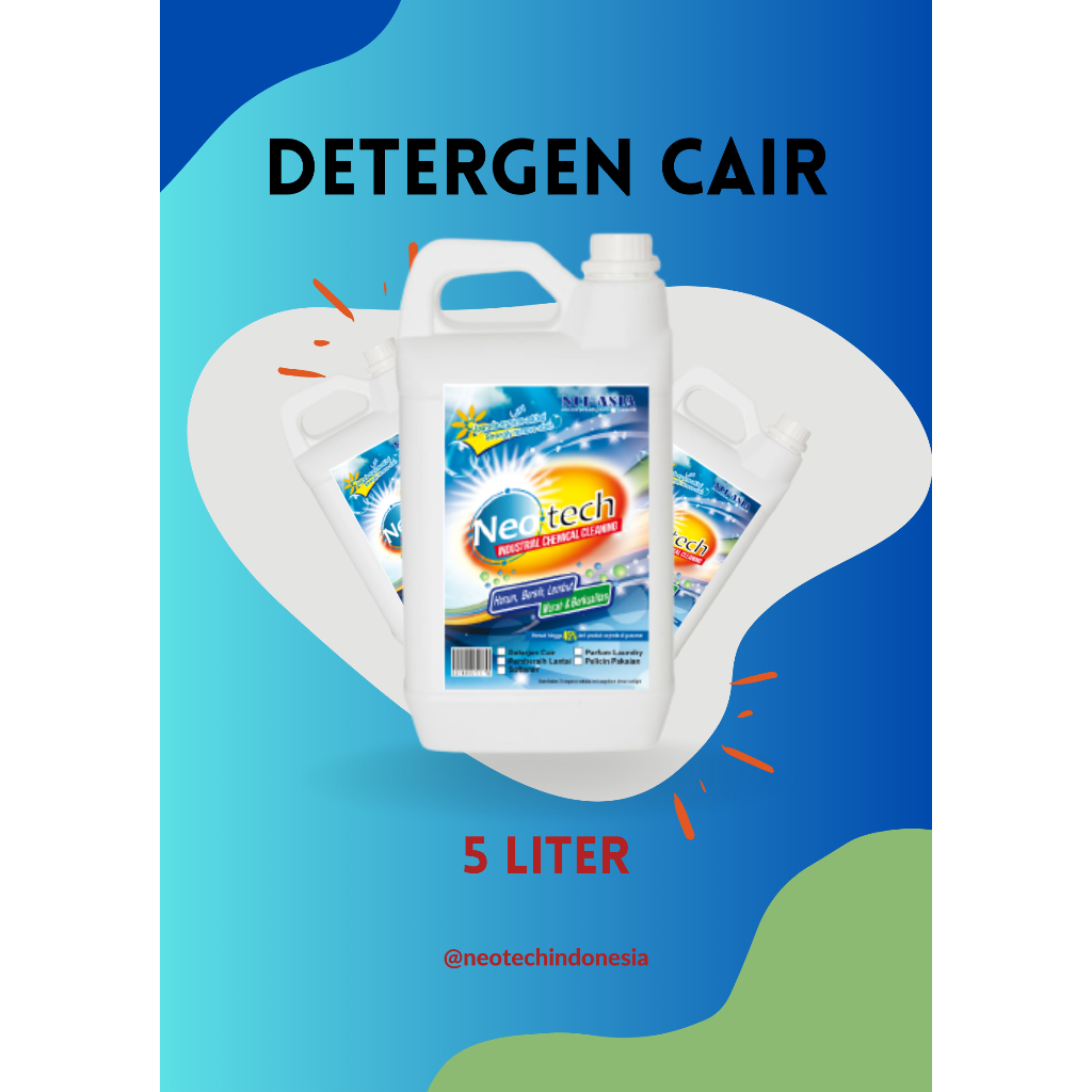 Jual NEOTECH Sabun Detergen Cair liquid Laundry 5 LITER !!BEST SELLER ...