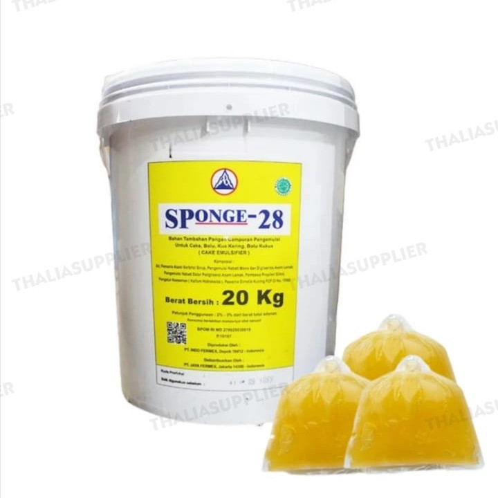 Jual SPONGE 28 SP PENGEMULSI BAHAN PEMBUATAN KUE/CAKE ECER 250GR X 1 ...