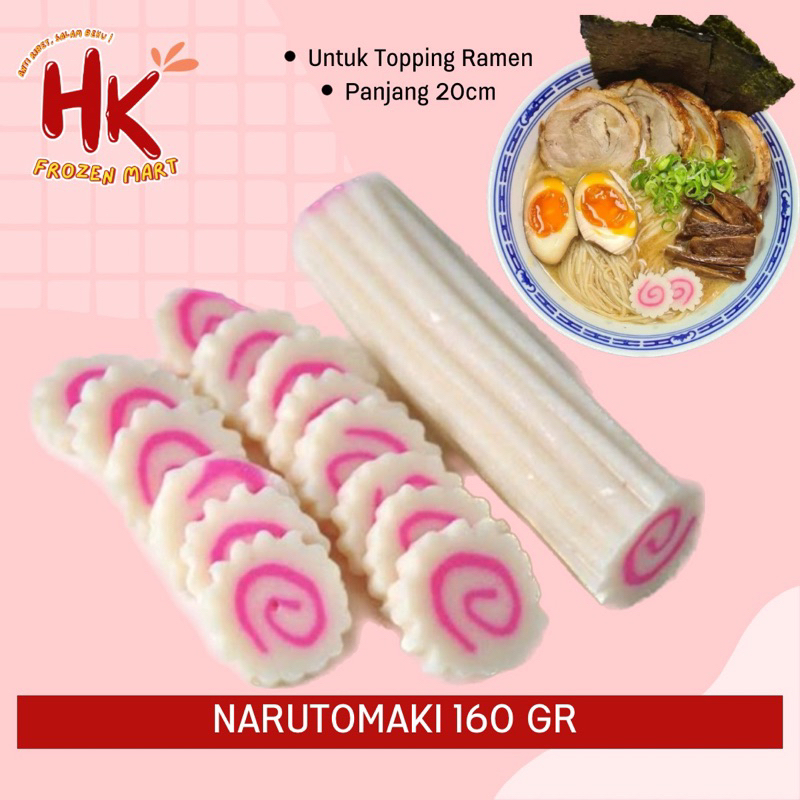 Jual PROMO Narutomaki 160gr untuk topping ramen | fish cake ala jepang ...