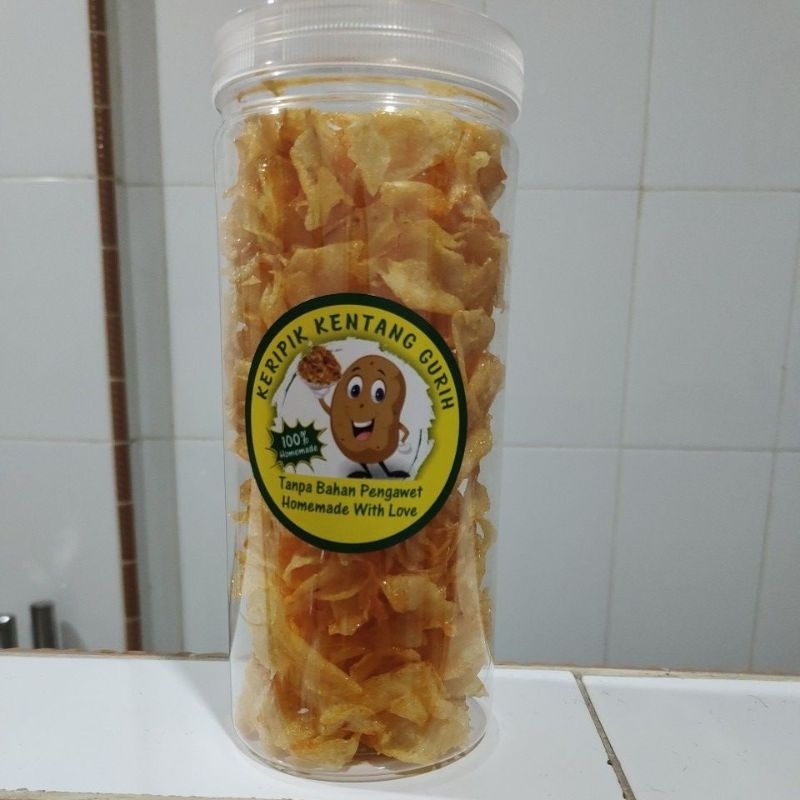 Jual Kripik Kentang Gurih Toples Jumbo Spicy (Tanpa Bahan Pengawet ...