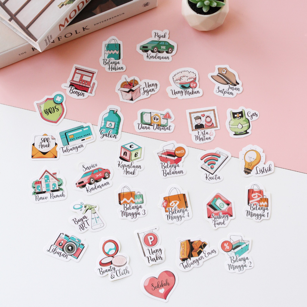Jual STICKER BUDGETING (30 PCS) BY ASTORIA | Shopee Indonesia