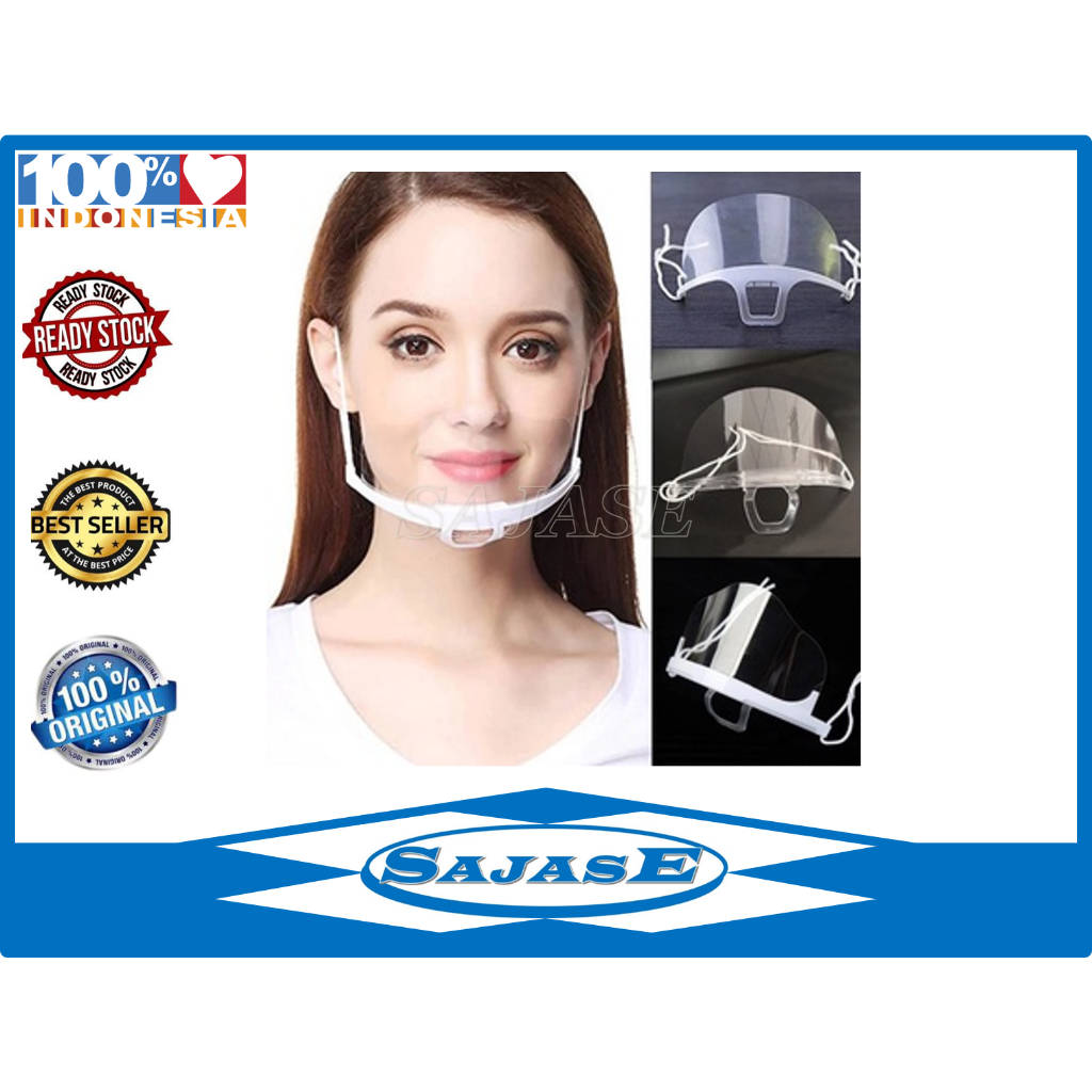 Jual Masker Transparan MASKER MULUT MIKA PLASTIK KOKI RESTORAN MASAK ...