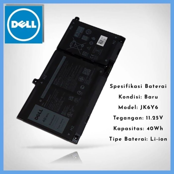 Jual Baterai Dell Inspiron 5501 5502 5505 5509 5508 5401 JK6Y6 | Shopee ...