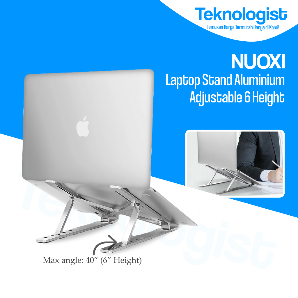 Jual Stand Laptop Lipat Aluminium 12-17 Inch Dudukan Laptop Ergonomis Adjustable | Shopee Indonesia