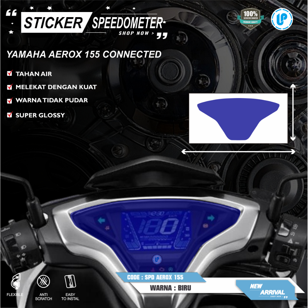 Jual STICKER ANTIGORES SPEEDOMETER AEROX 155 CONNECTED | Shopee Indonesia
