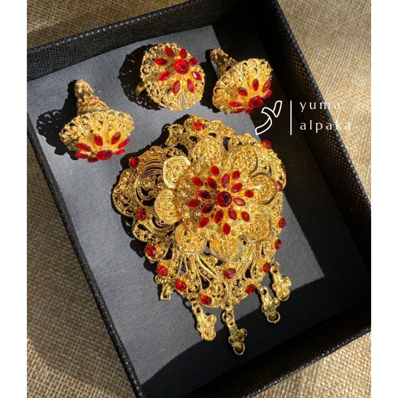 Jual B105 Set alpaka burung padi sircon | Shopee Indonesia