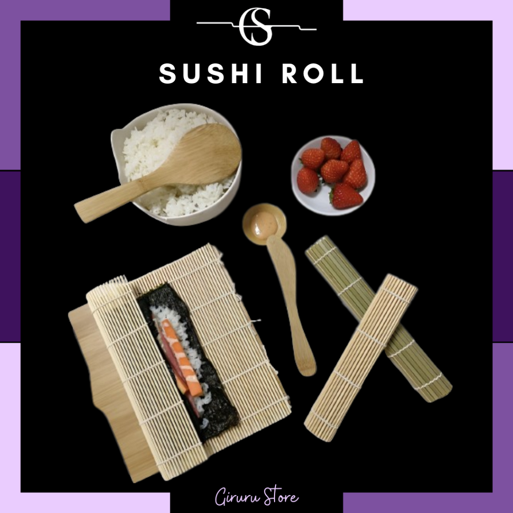 Jual Sushi Roller Alas Gulung Tikar Penggulung Sushi Makisu Mat Roll ...