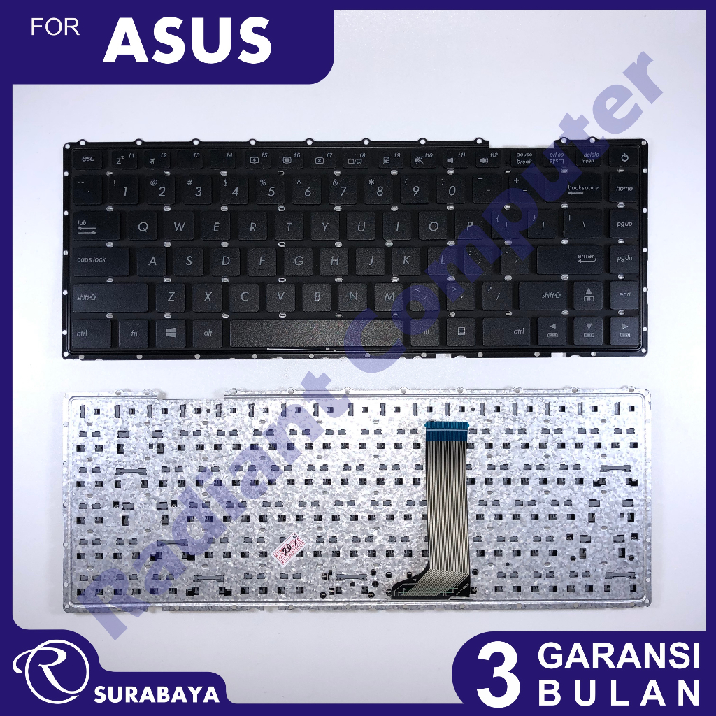 Jual Keyboard Asus A442 A442U A442UA A442UF A442UQ A442UR BLACK ...