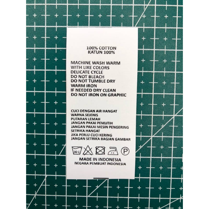 Jual COTTON MADE IN INDONESIA TAG WASH SUPER PREMIUM CO 1X DI KIRIM ...