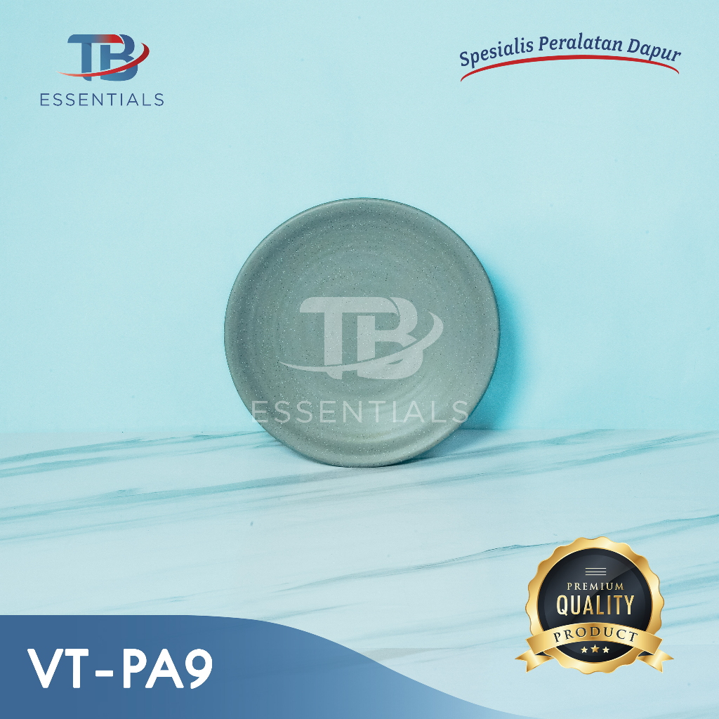 Jual TB ESSENTIALS - VT-PA9 Piring Bulat Melamin Warna Abu | Shopee ...