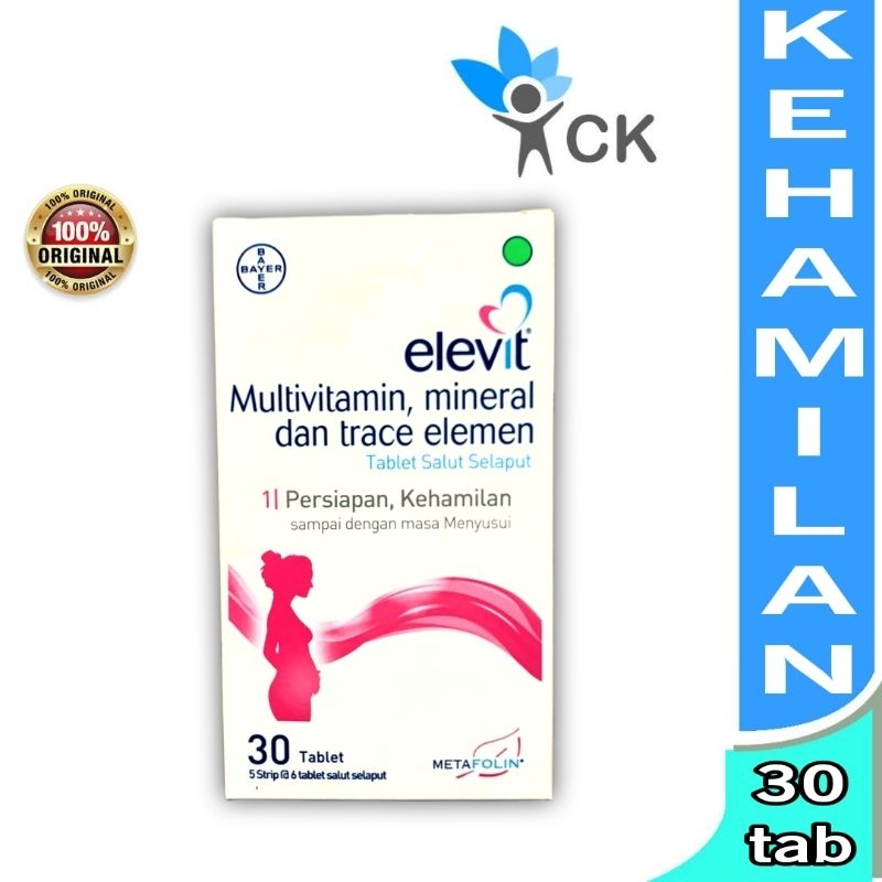 Jual ELEVIT BAYER BOX ISI 30 BPOM INDONESIA - suplemen kehamilan dengan ...