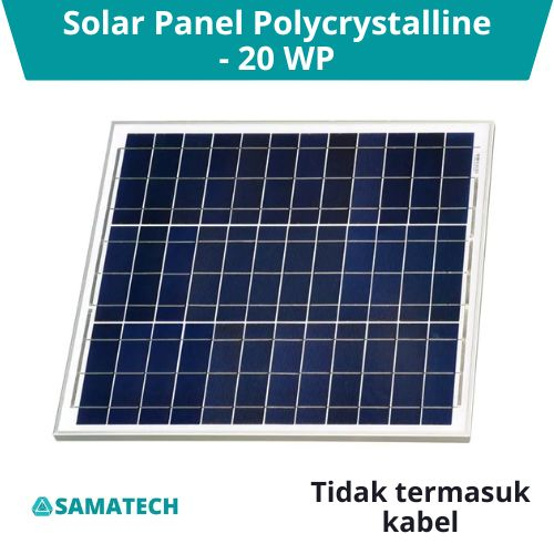 Jual Solar Panel Surya Solar Cell 20Wp 20 Watt 20 Wp Poly Polycrystalline | Shopee Indonesia