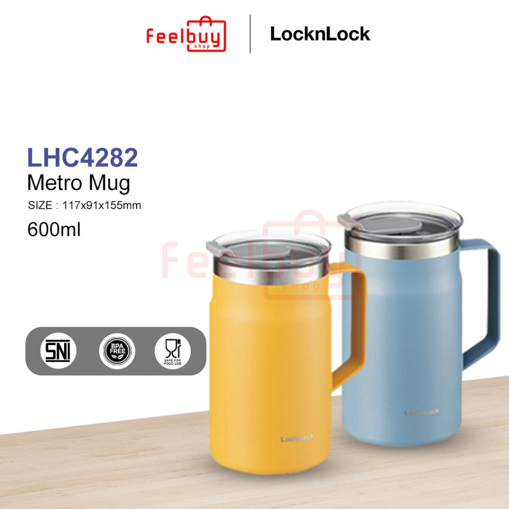 Jual LocknLock Tumbler Metro Mug 600ml LHC4282 / Mug Jeon Jung Kook ...