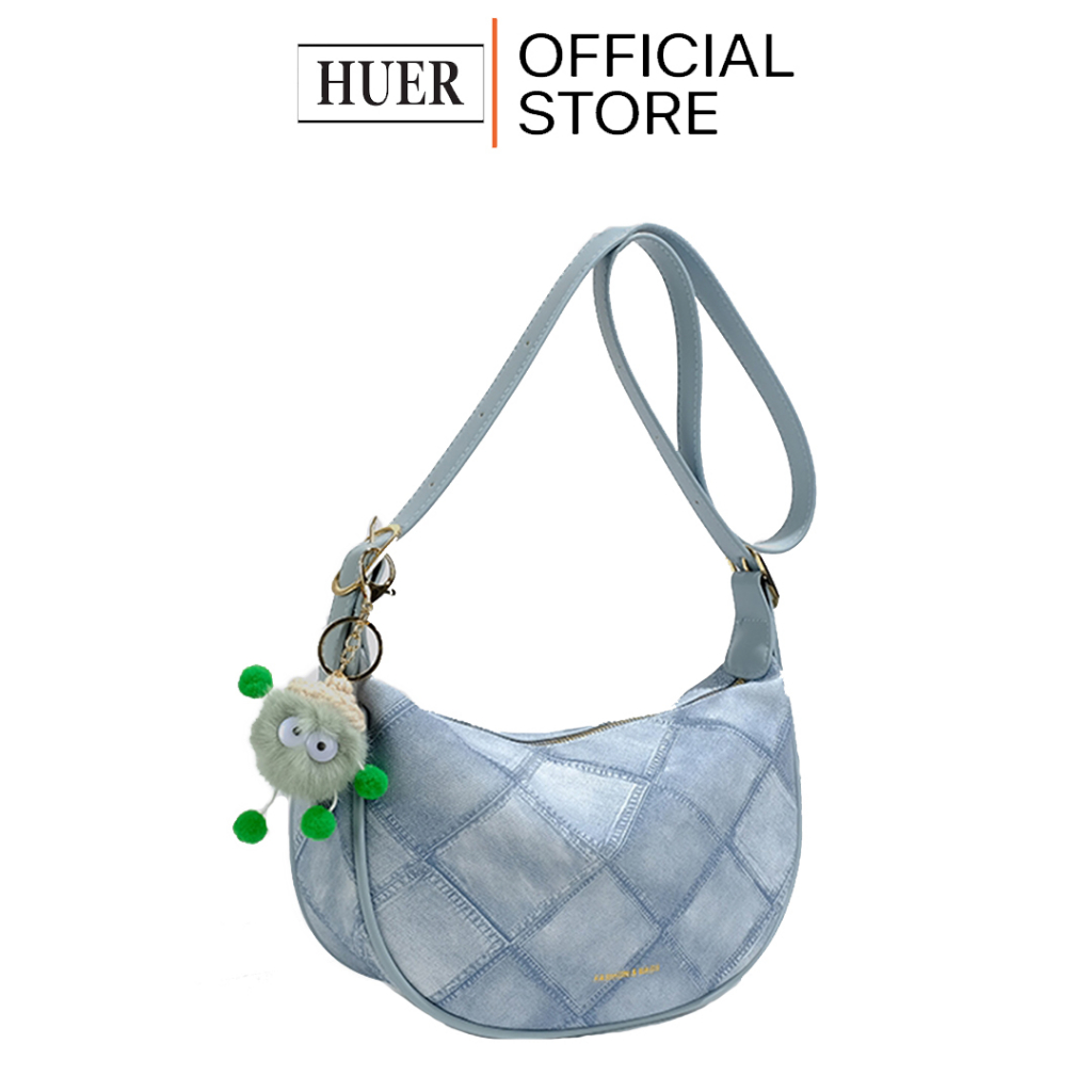 Jual London Berry by HUER ~ Tas Wanita Rouve Denim Accent Sling Bag ...