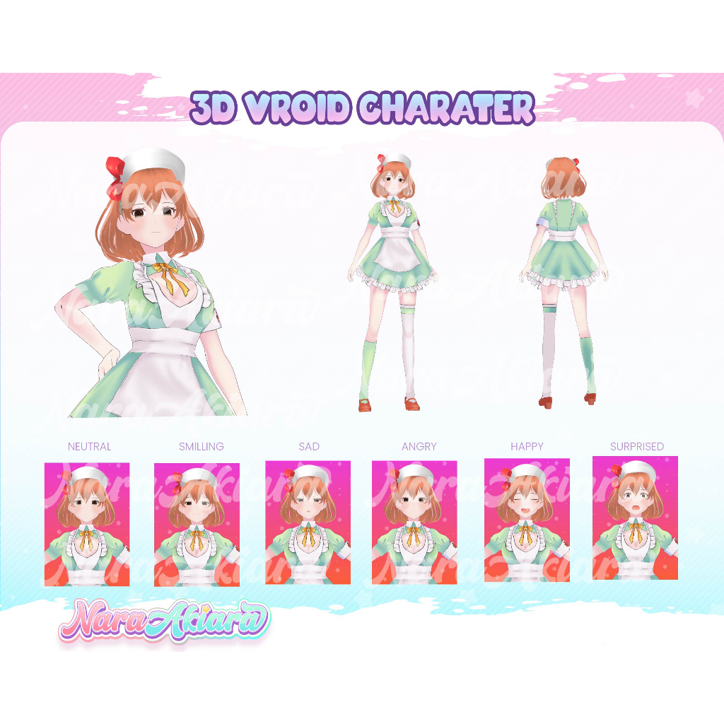 Jual Pilihan Terbaik untuk Aspiring VTubers Model Vroid 3D Siap Pakai ...