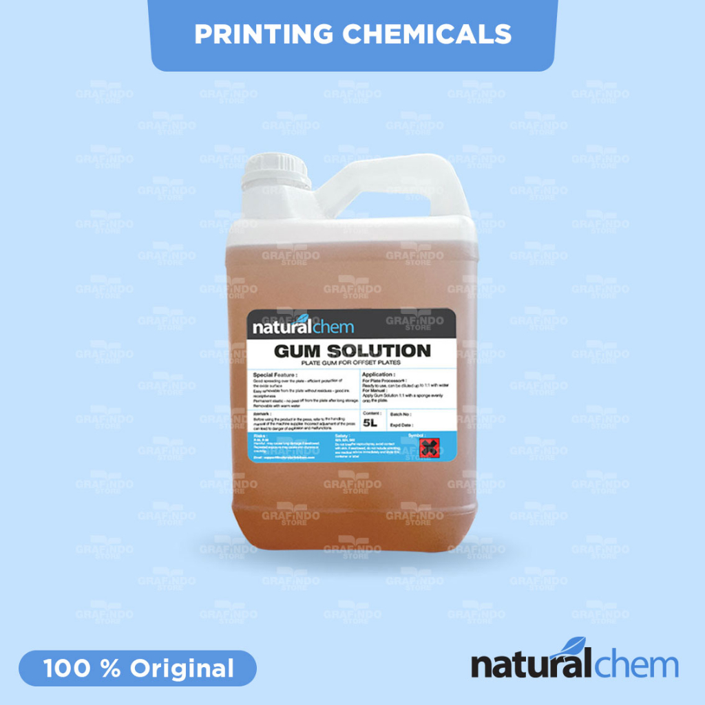 Jual Gum Solution, plate gum for offset plates (5L) | Shopee Indonesia