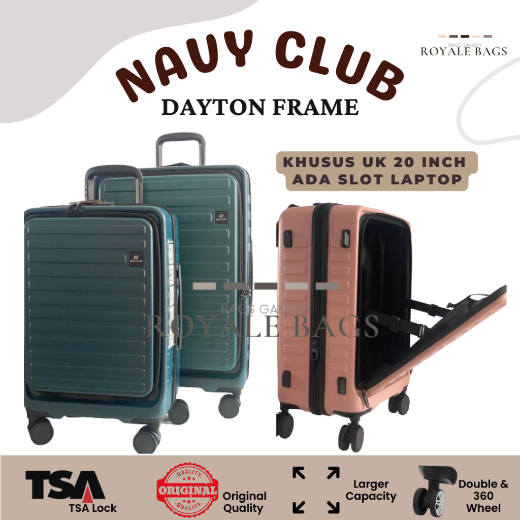 Jual Navy Club Dayton Frame Tas Koper Laptop 20 inch / 25 inch Original ...