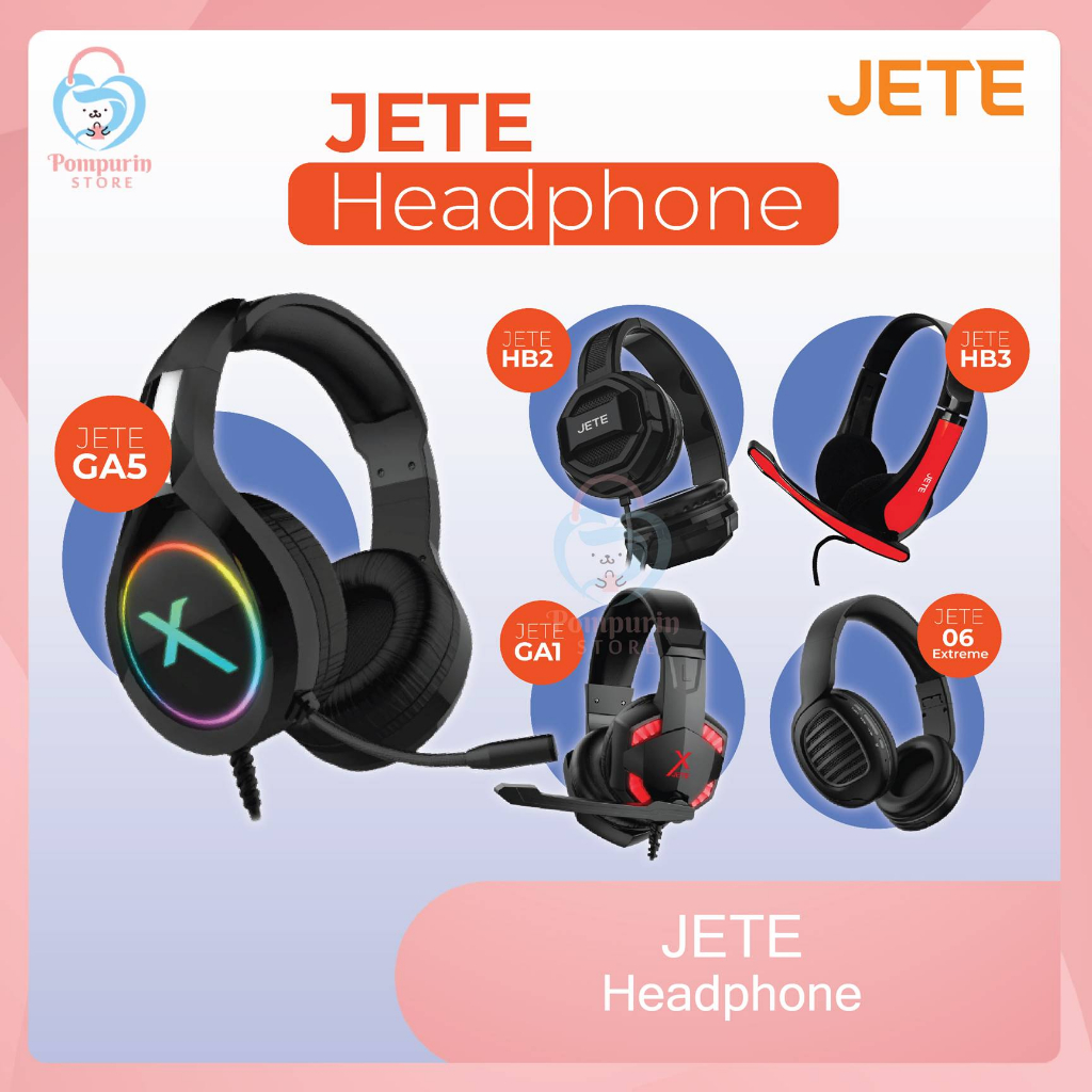 Jual JETE Headphone HB2 / HB3 / 06 Extreme / GA1 / GA5 Powerfull Bass ...