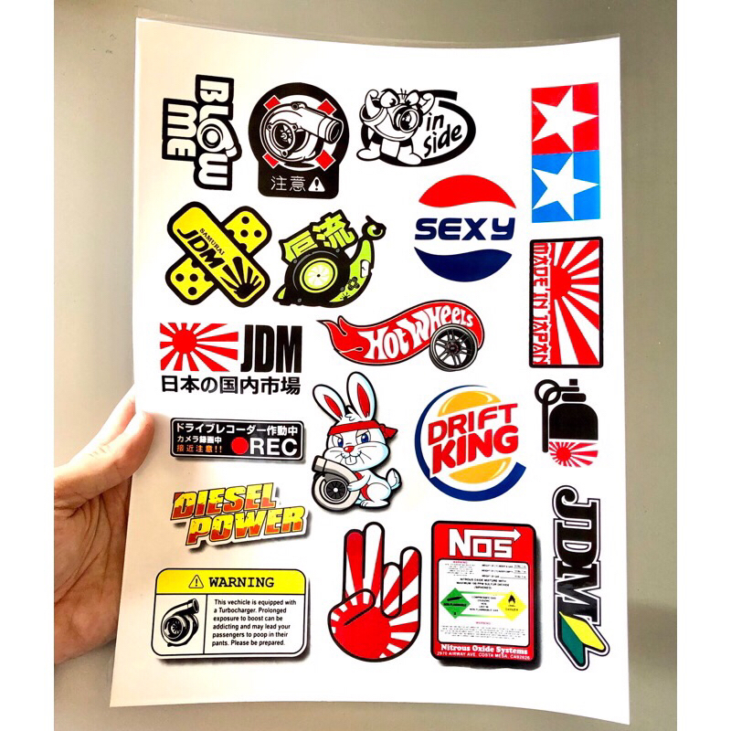 Jual sticker pack jdm japanese domestic market turbo diesel power ...
