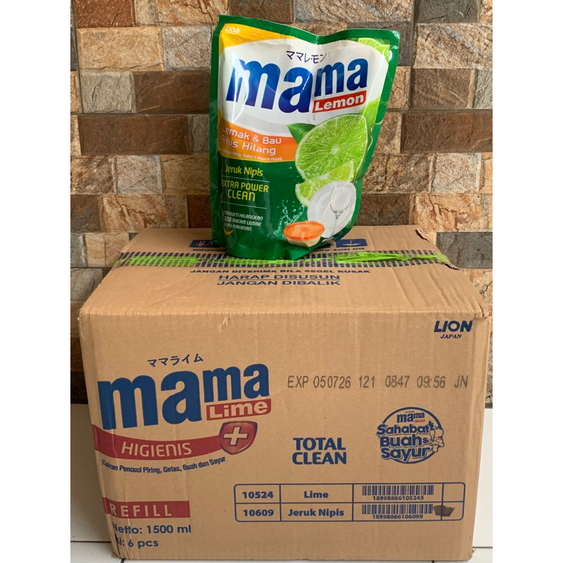 Jual MAMA LEMON JERUK NIPIS 1500 ML 1 DUS ISI 6 | Shopee Indonesia