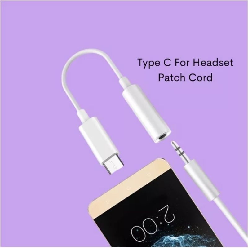 Jual Sambungan Heanset Converter Adaptor Usb Type C To 3 5mm Jack Audio Cable Speaker And Headse