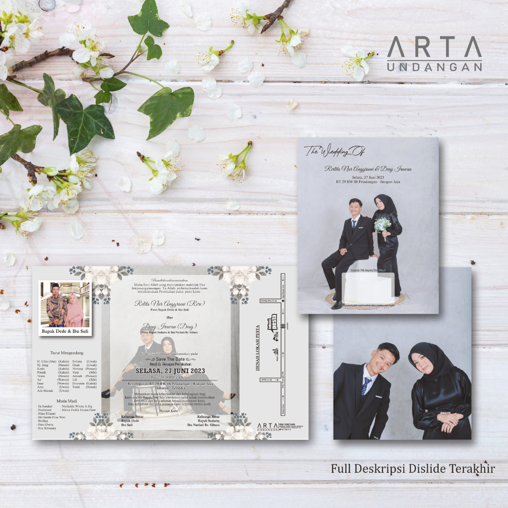 Jual Undangan Pernikahan VIRAL Full Custom Bebas Request Desain Free ...