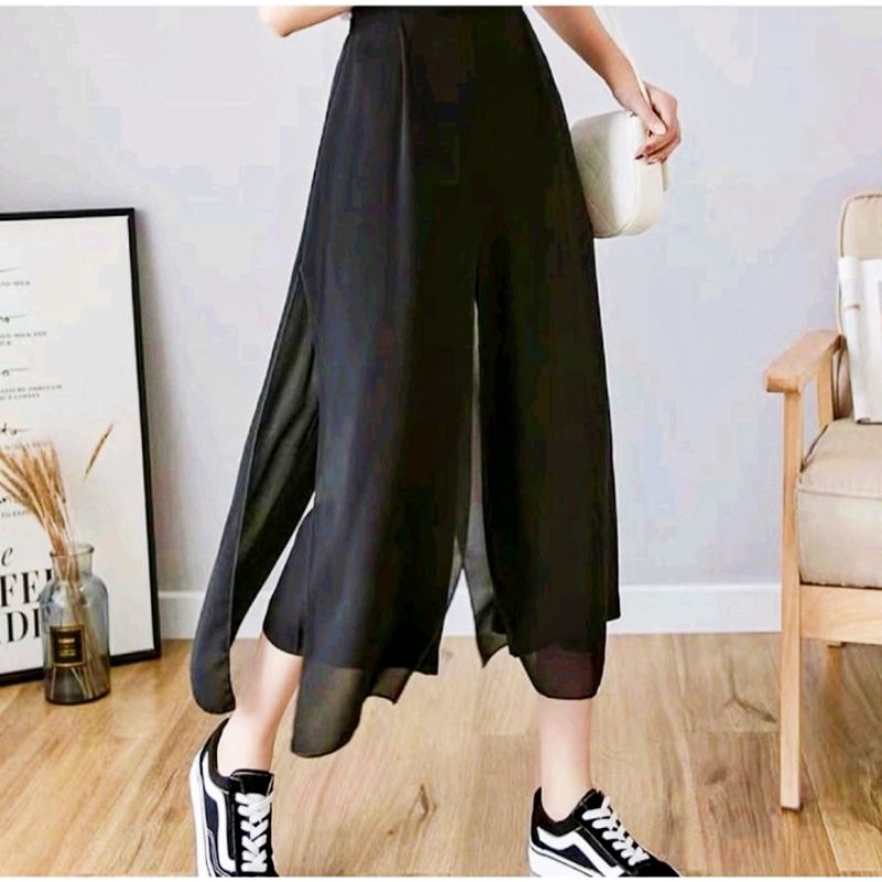 Jual Sherlyn Korean pants/Celana kulot ceruty layer | Shopee Indonesia