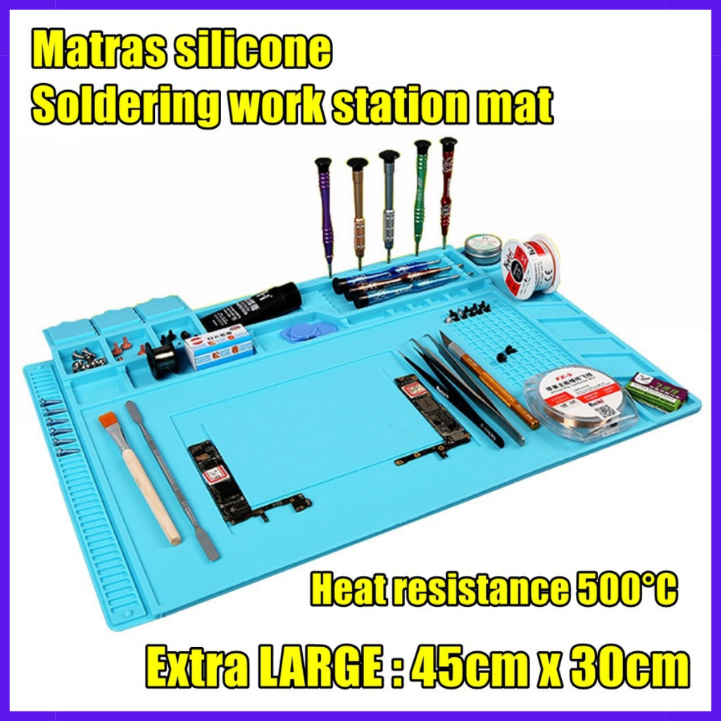 Jual Alas Matras Silicone Soldering Mats Pad Insulator Heat Resistant ...