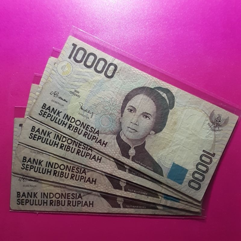 Jual uang kuno 10000 rupiah cut nyak dien | Shopee Indonesia