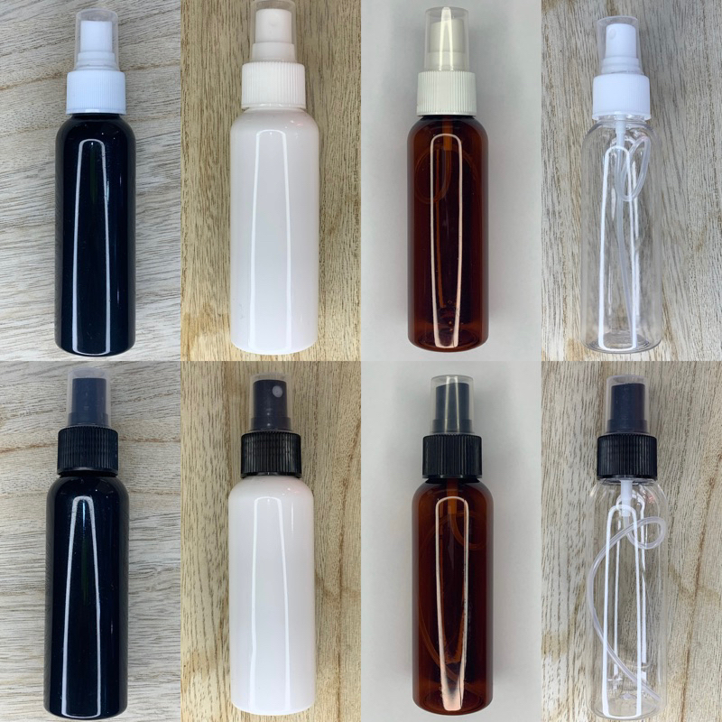 Jual botol 100ml bening tutup spray / fliptop putih susu kosong bening ...