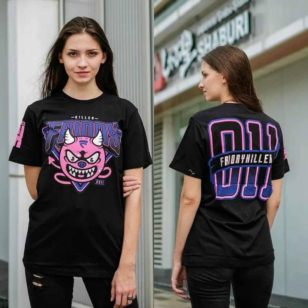 Jual Kaos Wanita Friday Killer T-shirt Distro Pria Wanita Kekinian Kaos ...