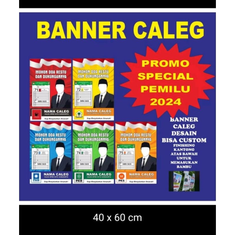 Jual spanduk caleg murah free design | Shopee Indonesia