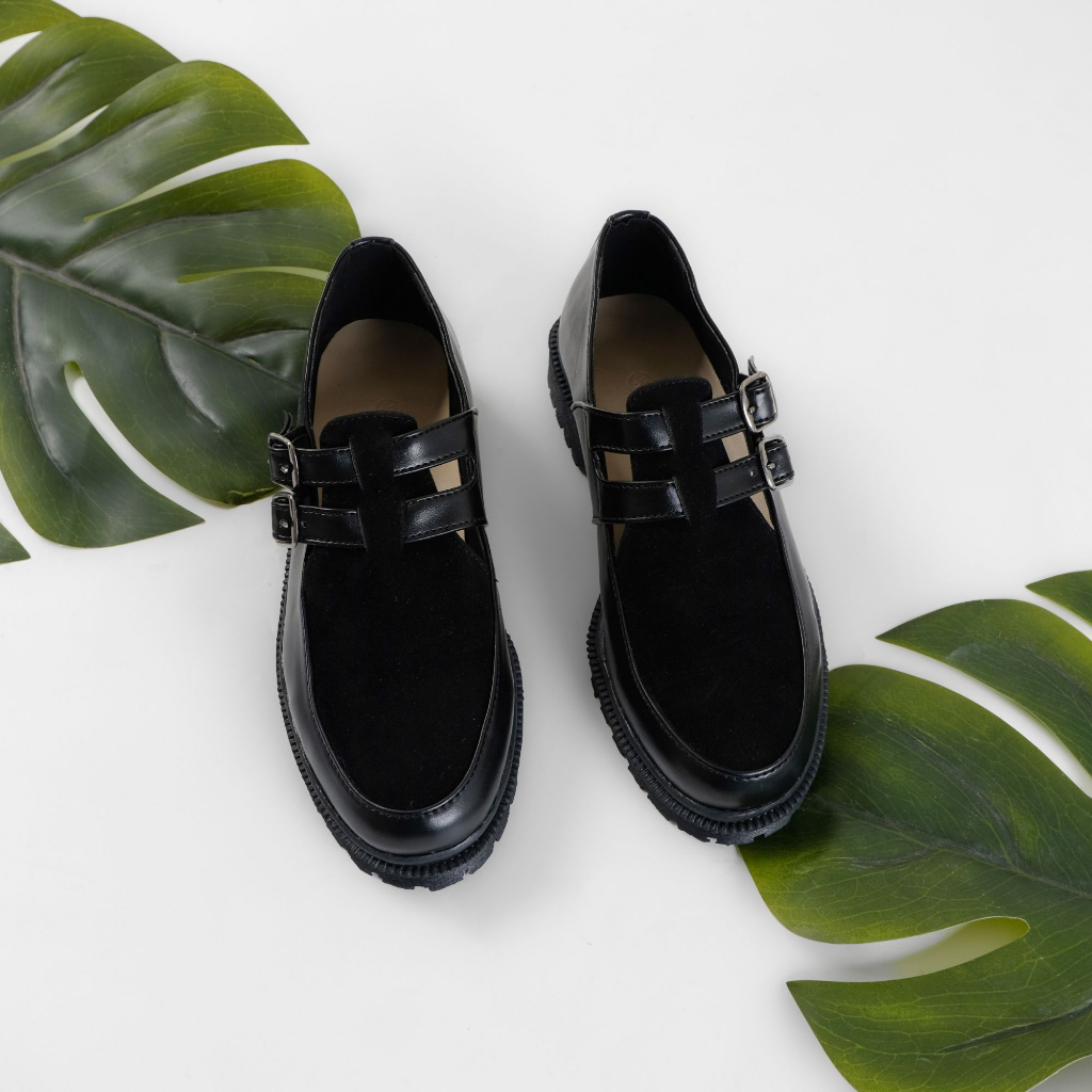 Jual Sepatu Docmar Mary Janes Wanita Double Gesper Streep Black ...