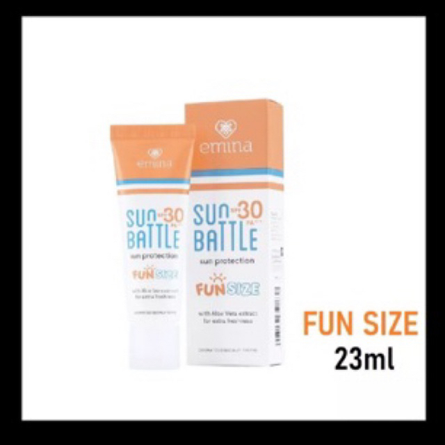 Jual EMINA (FUN SIZE) SUN BATTLE SUN PROTECTION SPF 30 23ml | Shopee ...