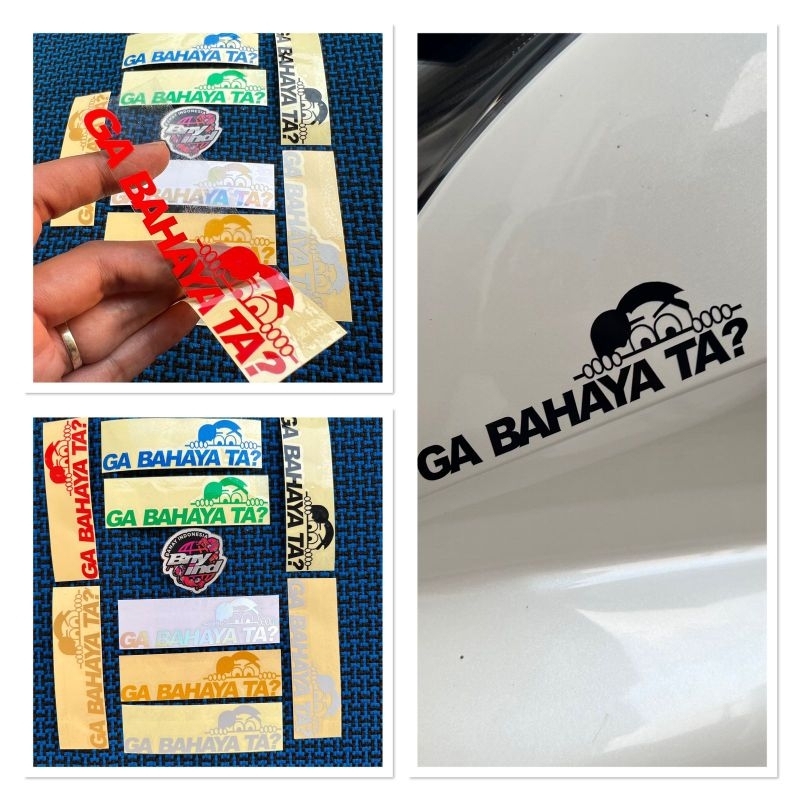 Jual Stiker GA BAHAYA TA Sticker GAK BAHAYA TA Cutting | Shopee Indonesia
