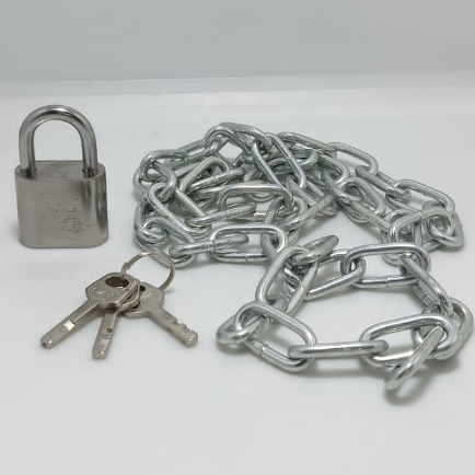 Jual Harga Hemat !! Rantai 1 Meter + Gembok Kunci Pagar Sepeda Motor ...