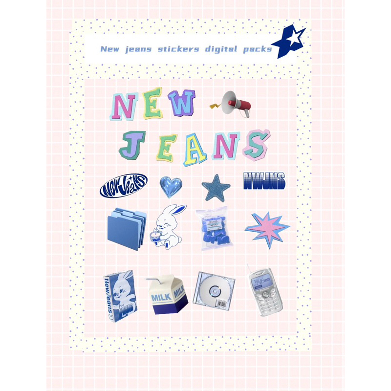 Jual New Jeans stickers pack di gital goodnote | Shopee Indonesia