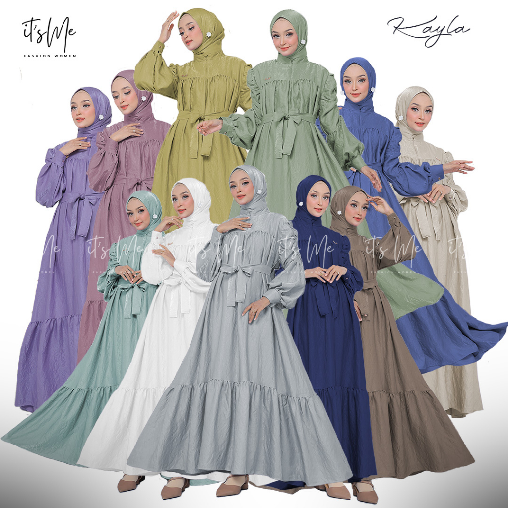 Jual It's Me Women - Gamis KAYLA SHIMMER PREMIUM TEBAL | DRESS SHIMMER ...