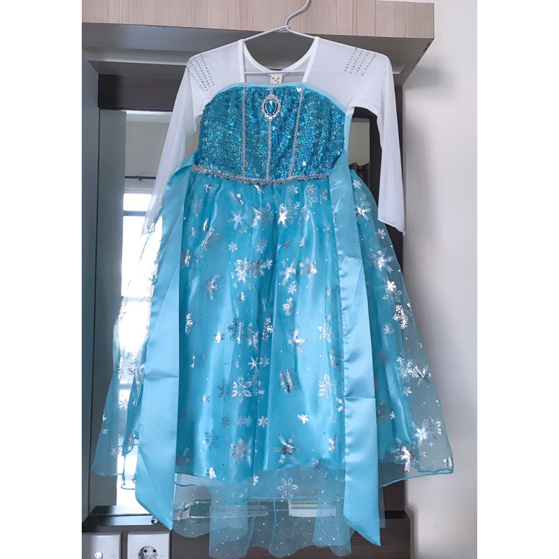 Jual Baju Gaun Elsa Frozen Premium | Shopee Indonesia