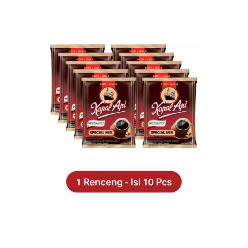 Jual Kopi 1 Renceng 10 Sachet kapal api, good day, luwak, abc ...