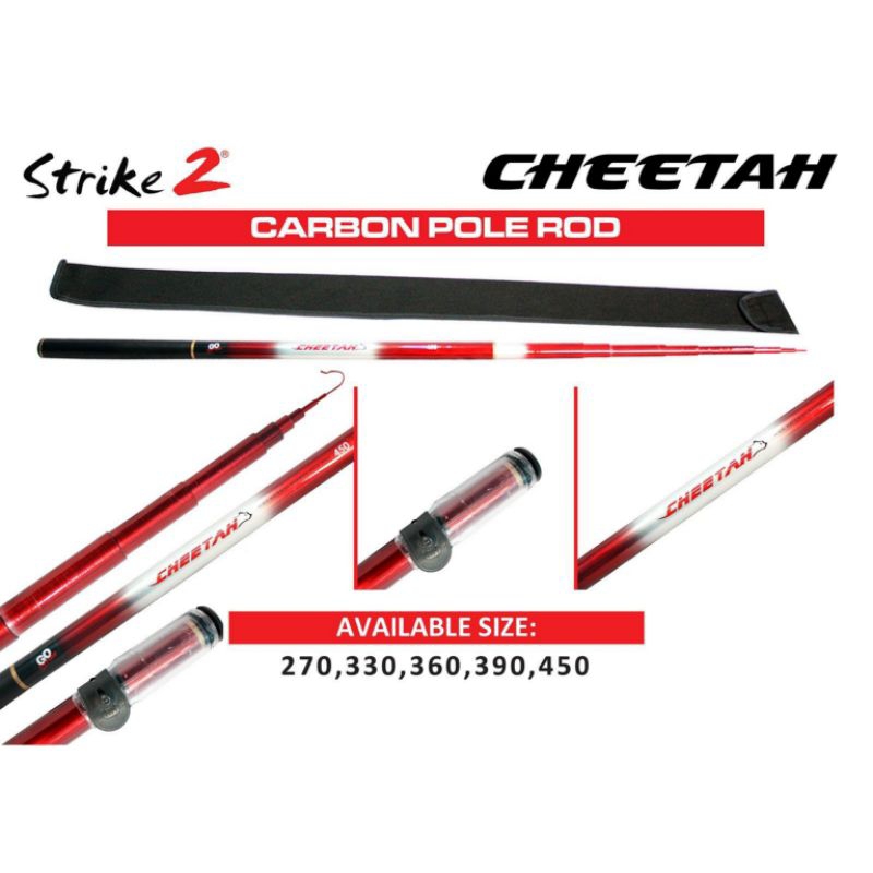 Jual Joran Tegek/Pole Strike 2 Go Strike Cheetah Pilih Ukuran | Shopee ...