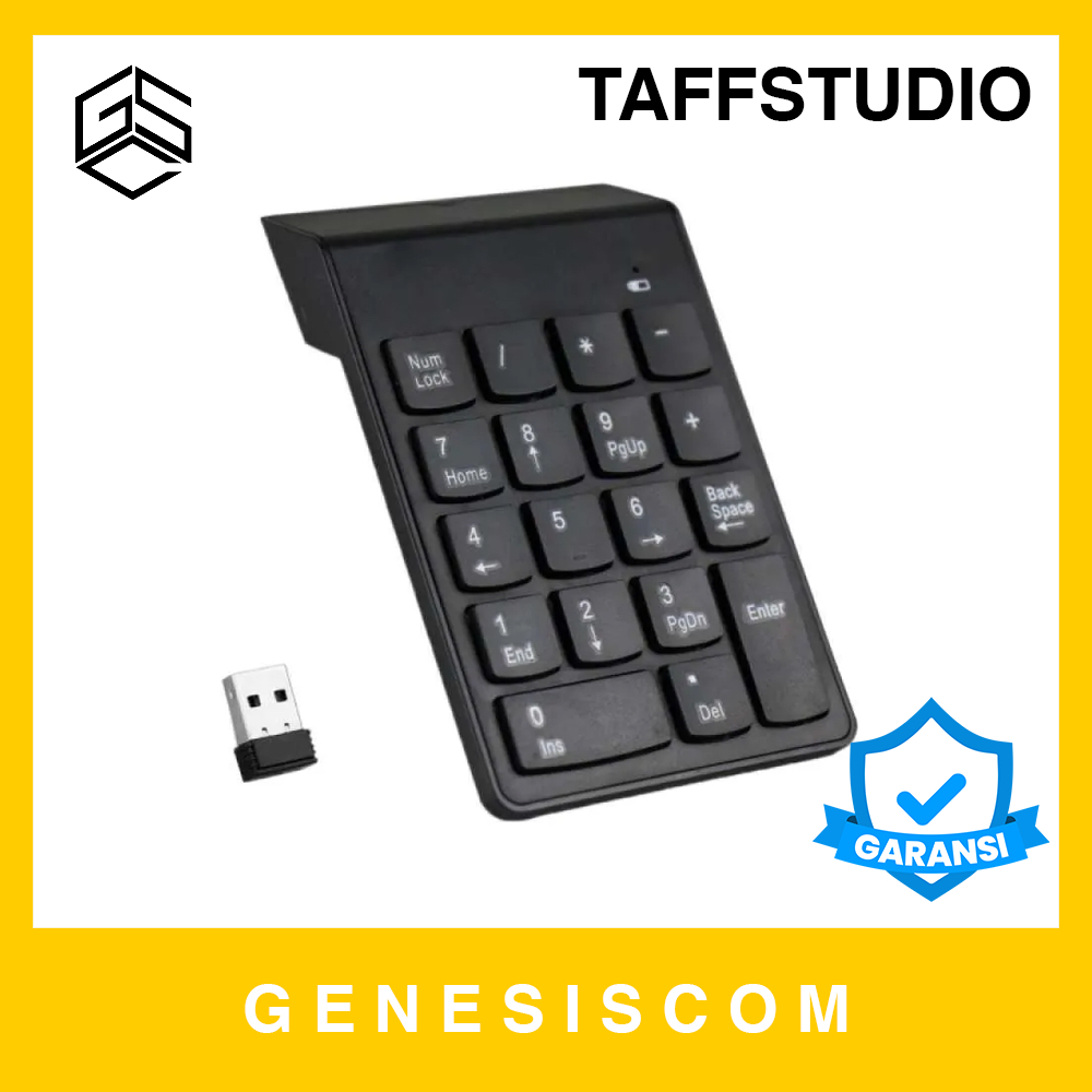 Jual Keyboard Numeric Wireless TAFFWARE TaffStudio Nano USB Receiver ...