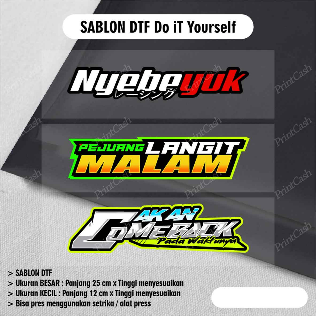 Jual SABLON DIY, SABLON SETRIKA, SABLON DTF, SABLON UNTUK KAOS TAS ...