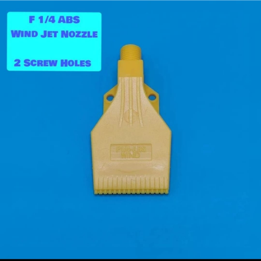 Jual Flat Jet Nozzle ABS 1/4 BSPT Type C ( 2 lubang ) | Shopee Indonesia