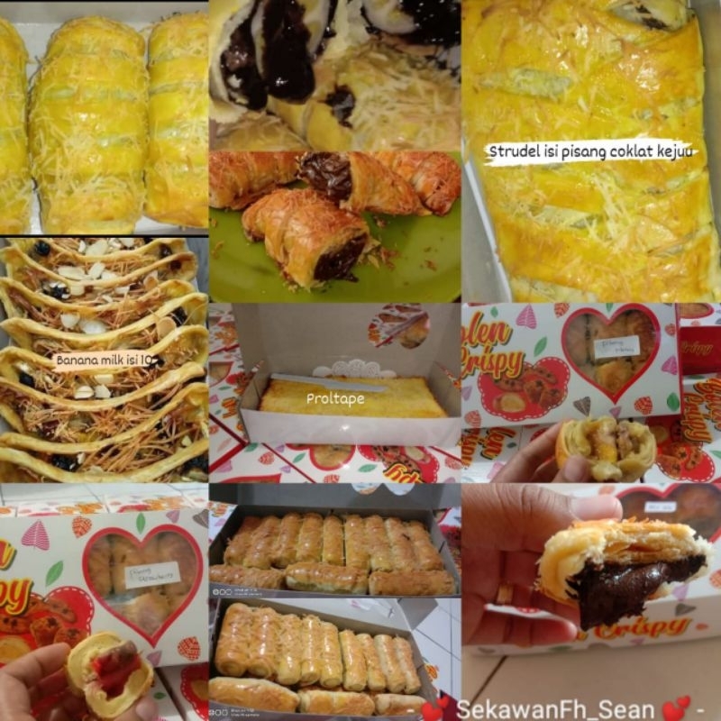 Jual Bolen crispy lumer pisang coklat, coklat keju, pisang keju | Shopee Indonesia