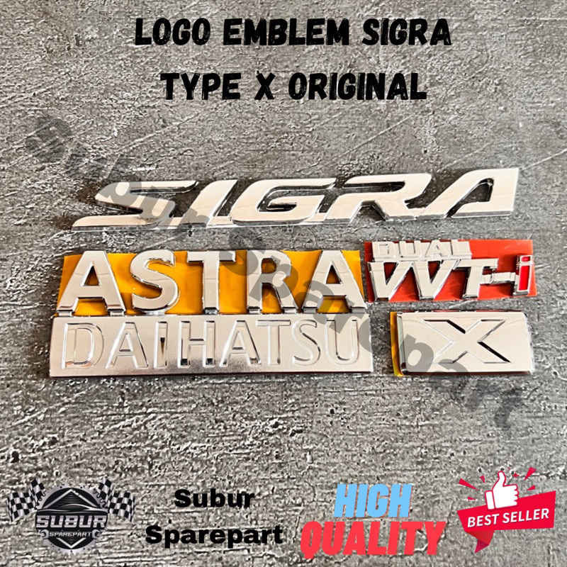 Jual Logo Emblem Sigra Type X Original | Shopee Indonesia